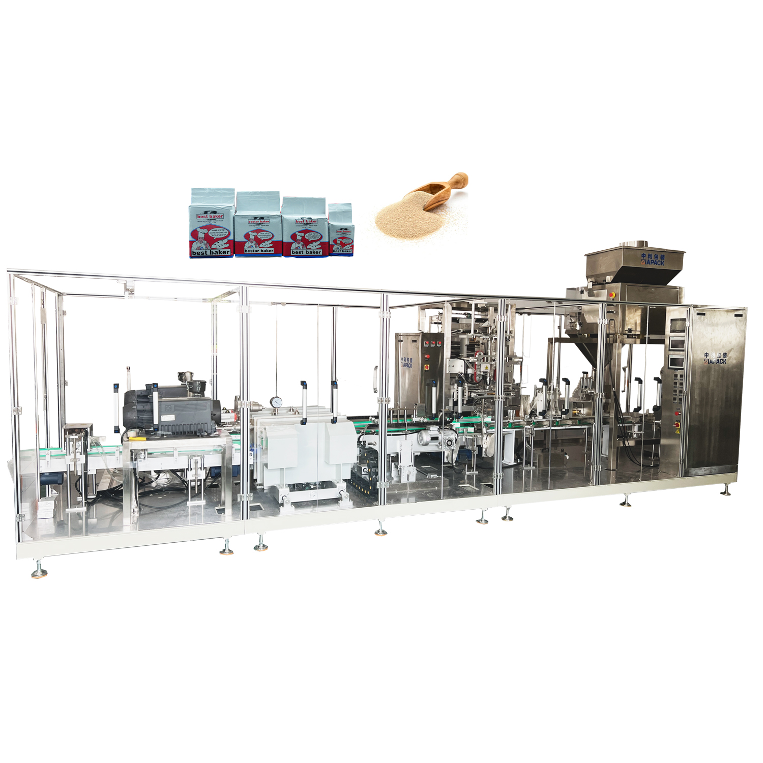 Automatic brick vacuum bag forming packaging machine for 100gram dry ...