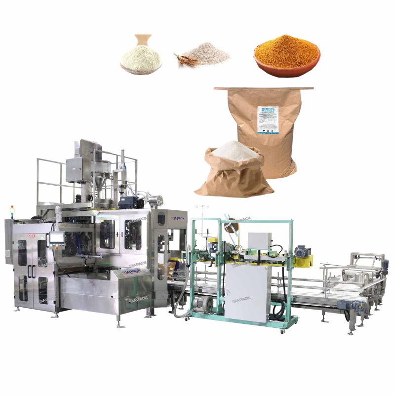 Automatic 25kg milk powder weighing bagging machine - IAPACK