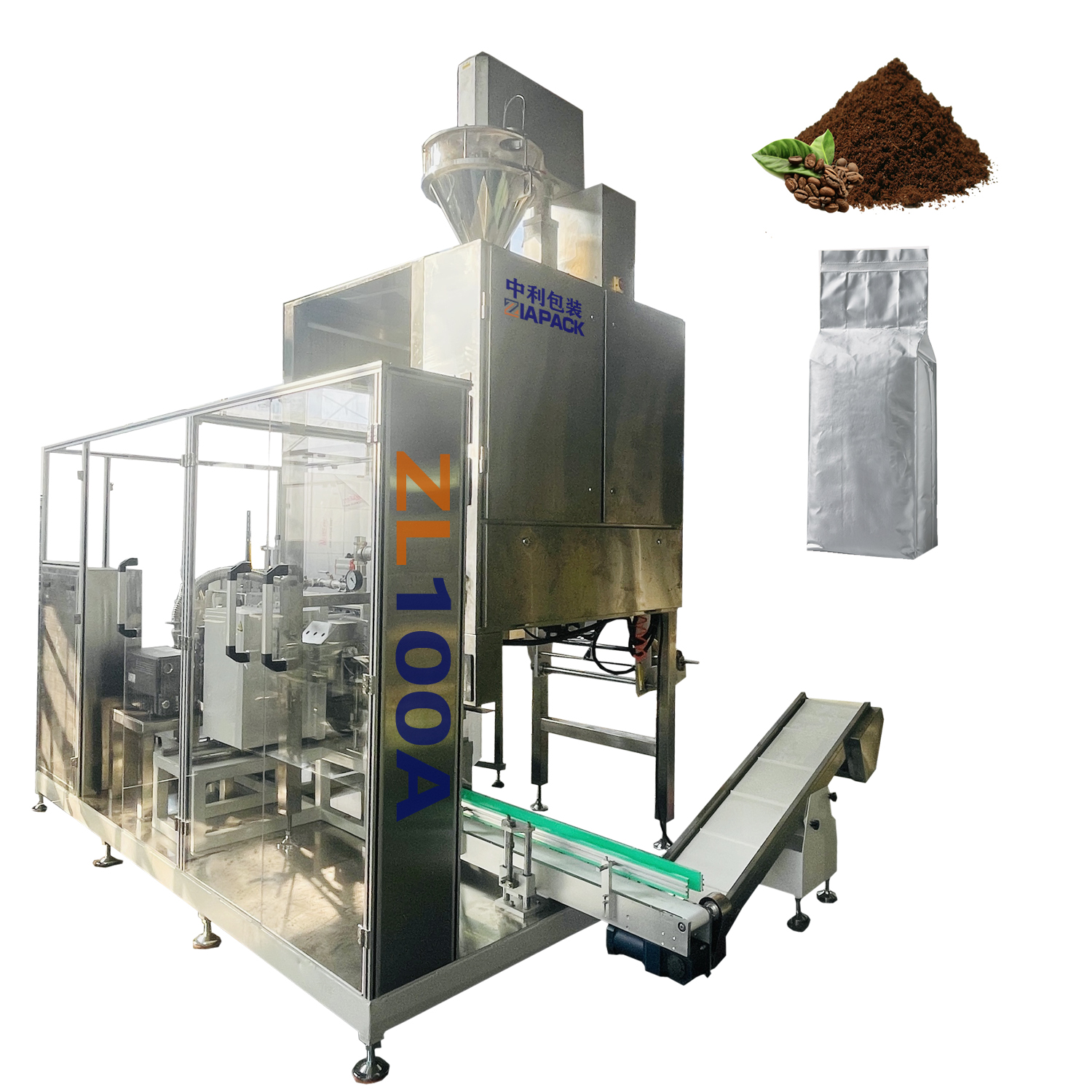 ZL100A Single vacuum chamber brick bag packaging machine - IAPACK